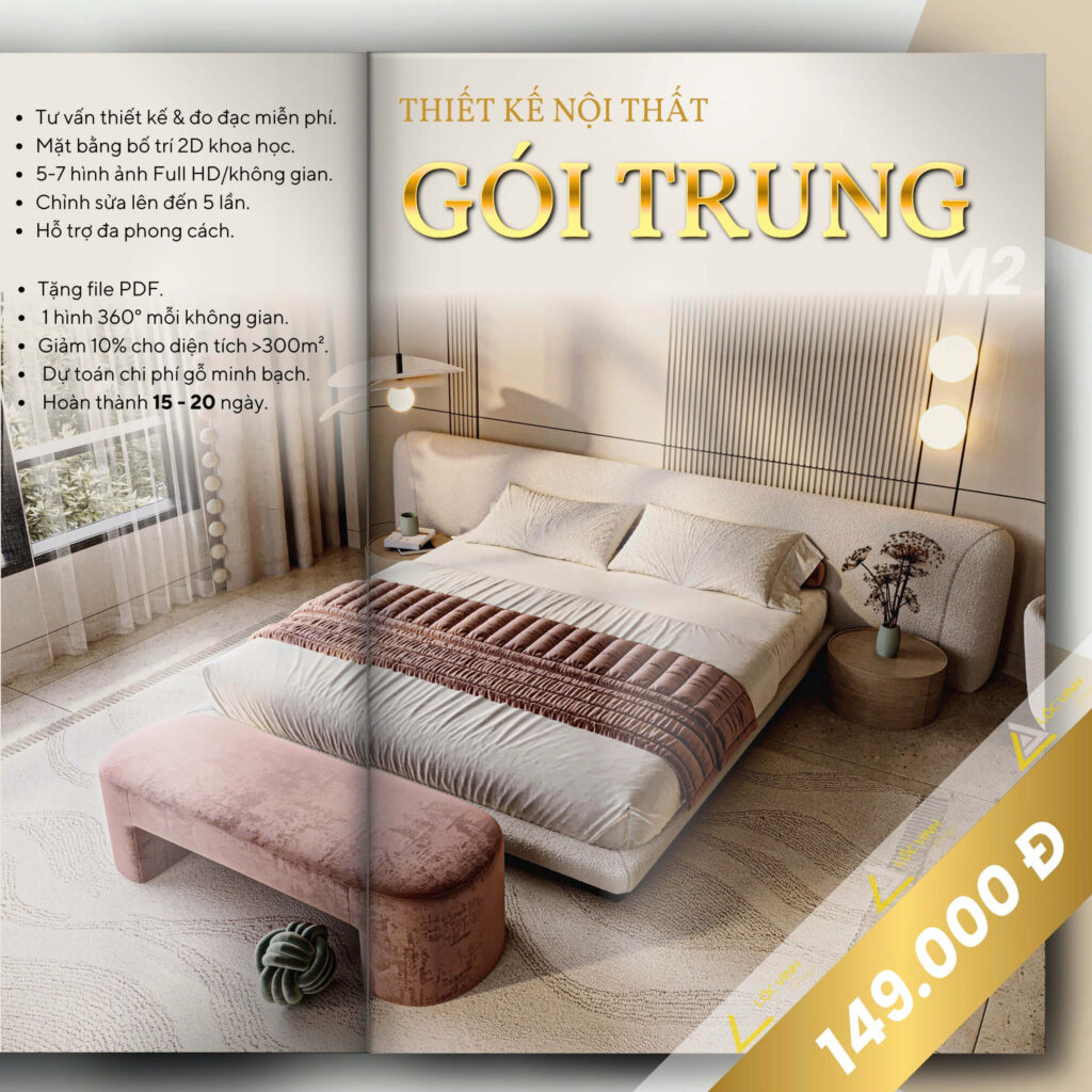 Gói trung - Thiết kế nội thất - Lộc Vinh Design